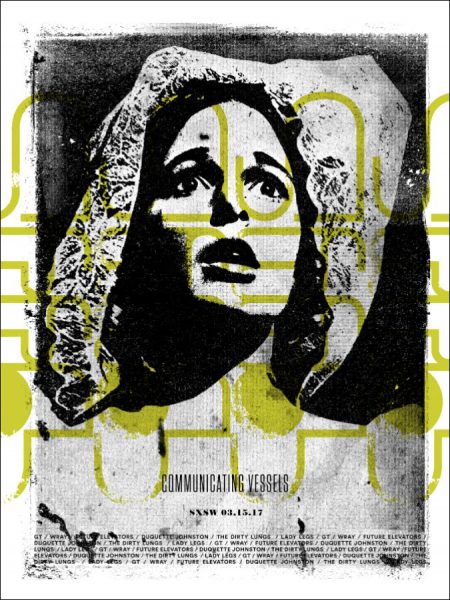 Communicating Vessels SXSW 2017 Silk Screened Poster - communicating ...